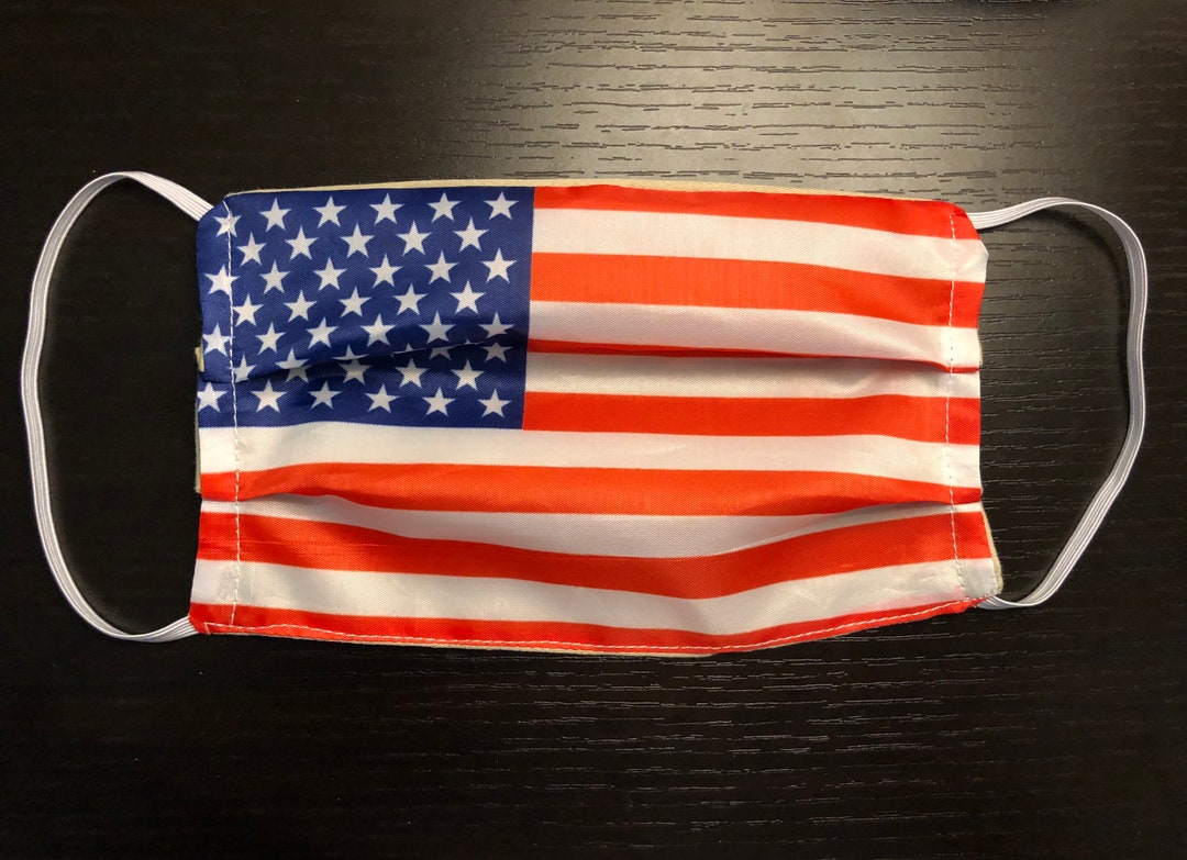 2 Pack United States of America Face Mask American Flag USA Washable ...