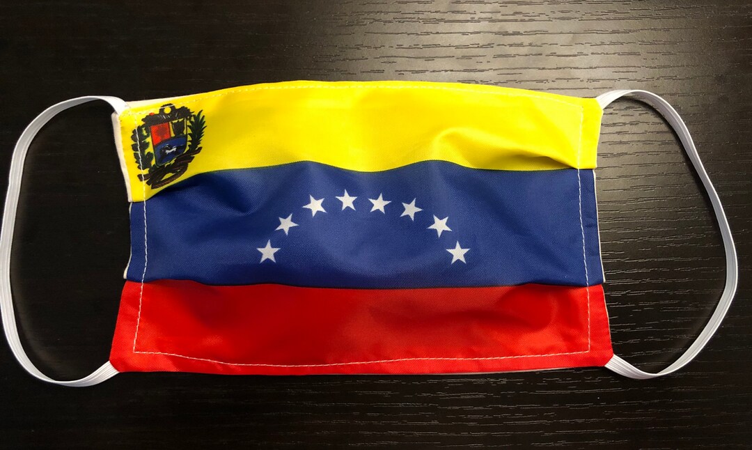 2 Pack Venezuela Face Mask Washabe Cotton Venezuelan Flag Adjustable ...