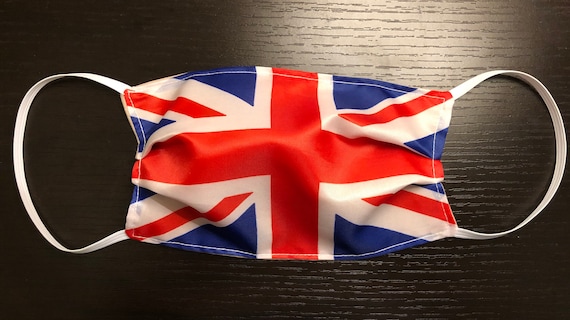 2 Pack United Kingdom Face Mask UK Union Jack Washable | Etsy
