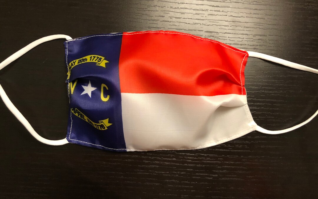 North Carolina Flag Face Mask (2-pack), USA Made - Etsy