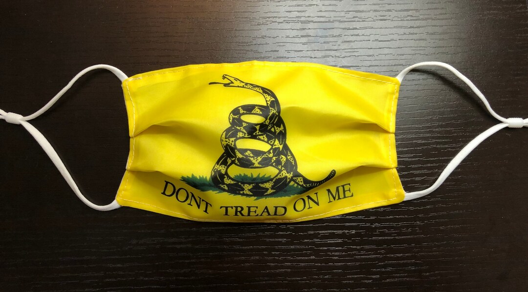 Gadsden Flag Face Mask 2-pack, Dont Tread on Me, USA Made - Etsy