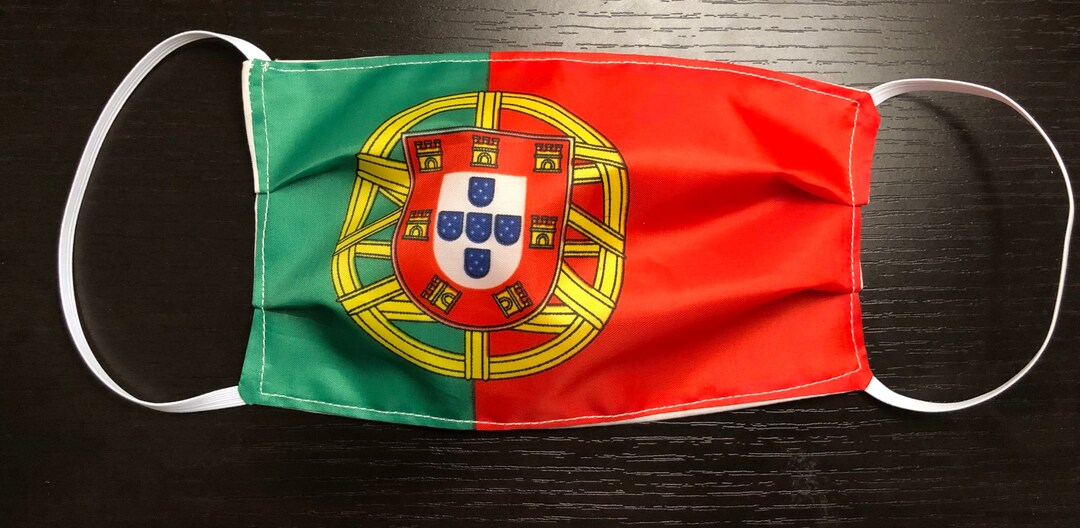 2 Pack Portugal Face Mask Washable Cotton Cloth Portugese Flag ...