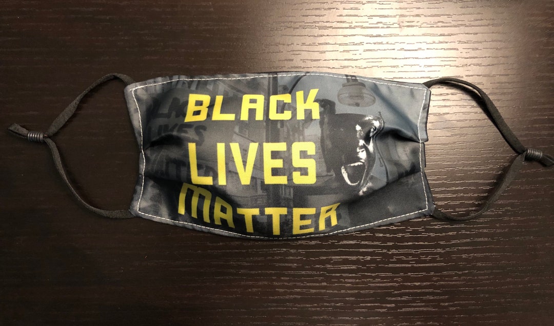Black Lives Matter Face Mask, Adjustable Cotton Blend (2 Pack) - Etsy UK