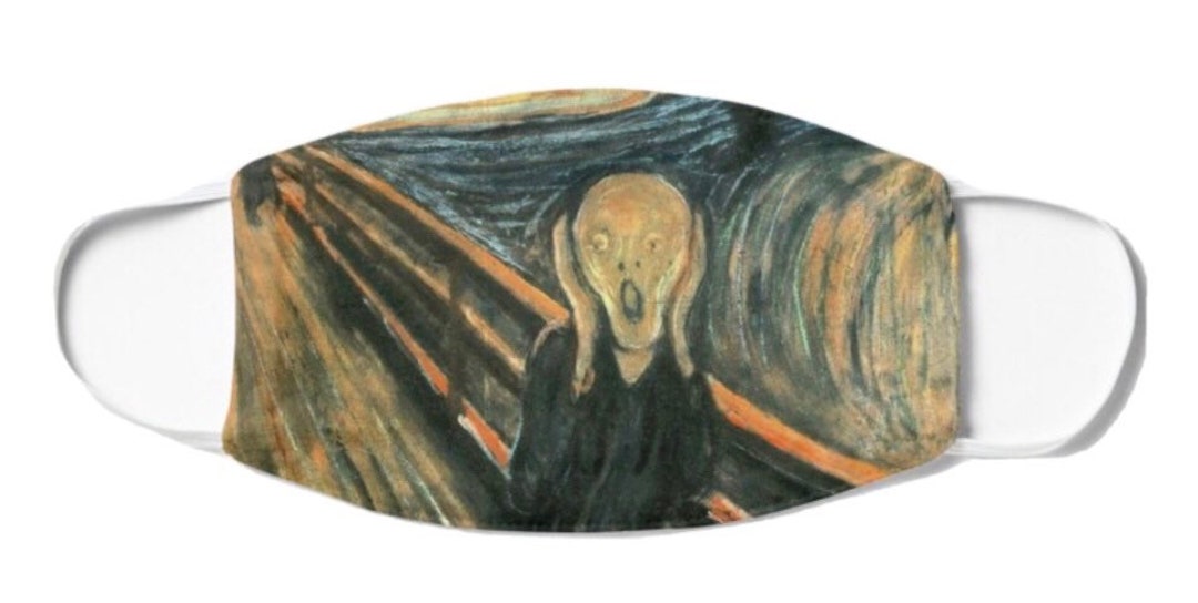 Scream Face Mask Washable the Scream Edvard Munch Painting - Etsy