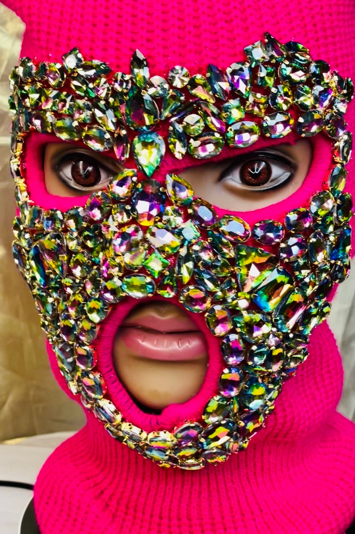 Bedazzled Blinged Face Ski Mask - Etsy