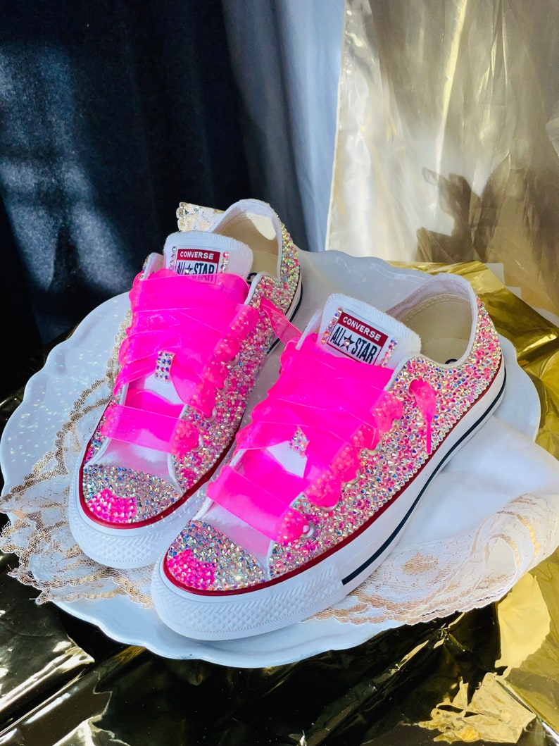 Custom Bedazzled Bling Converse Sneakers - Etsy