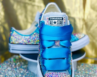 Custom Bedazzled Bling Converse Sneakers - Etsy