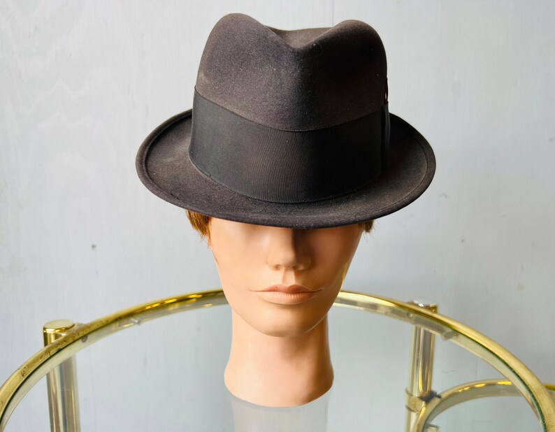 Vintage 1940s/50s Royal Stetson Brand Dark Brown Felted Hat. - Etsy