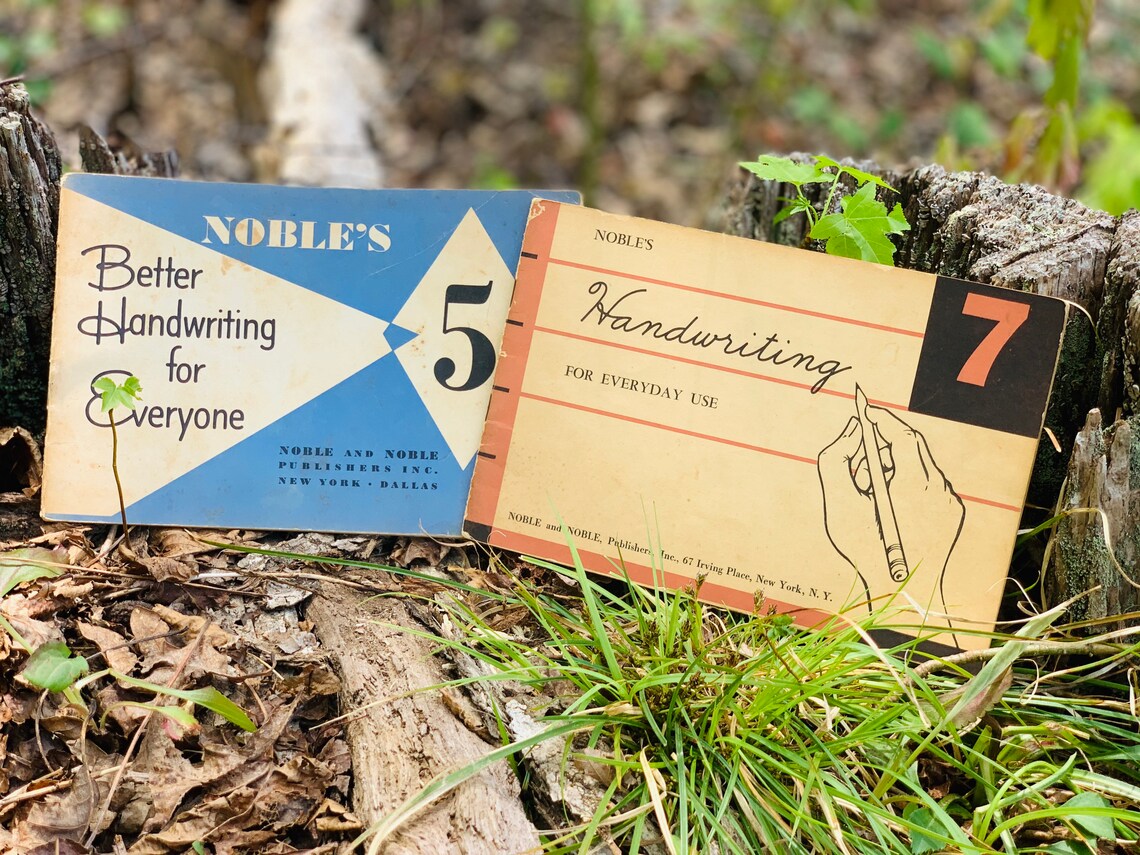 Vintage 1950s Handwriting & Cursive Work Books/Pamphlets. | Etsy