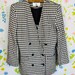 Vintage 1980s Kaspar A.S.L Black & White Houndstooth Pattern Two-piece ...