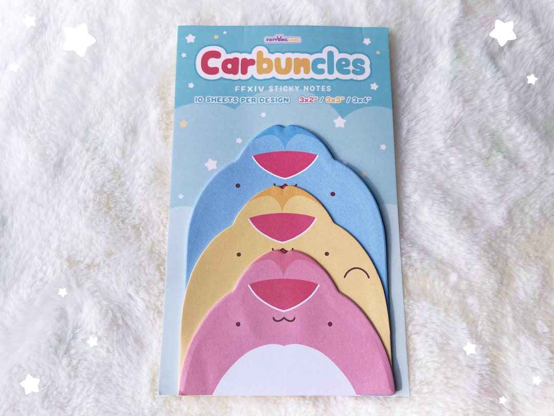 FFXIV Cute Kawaii Carbuncle Sticky Memo Notes - Etsy