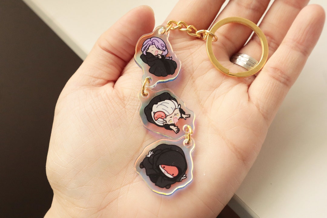 FFXIV Holographic Trio Azem, Emet-selch & Hythlodaeus Keychain - Etsy