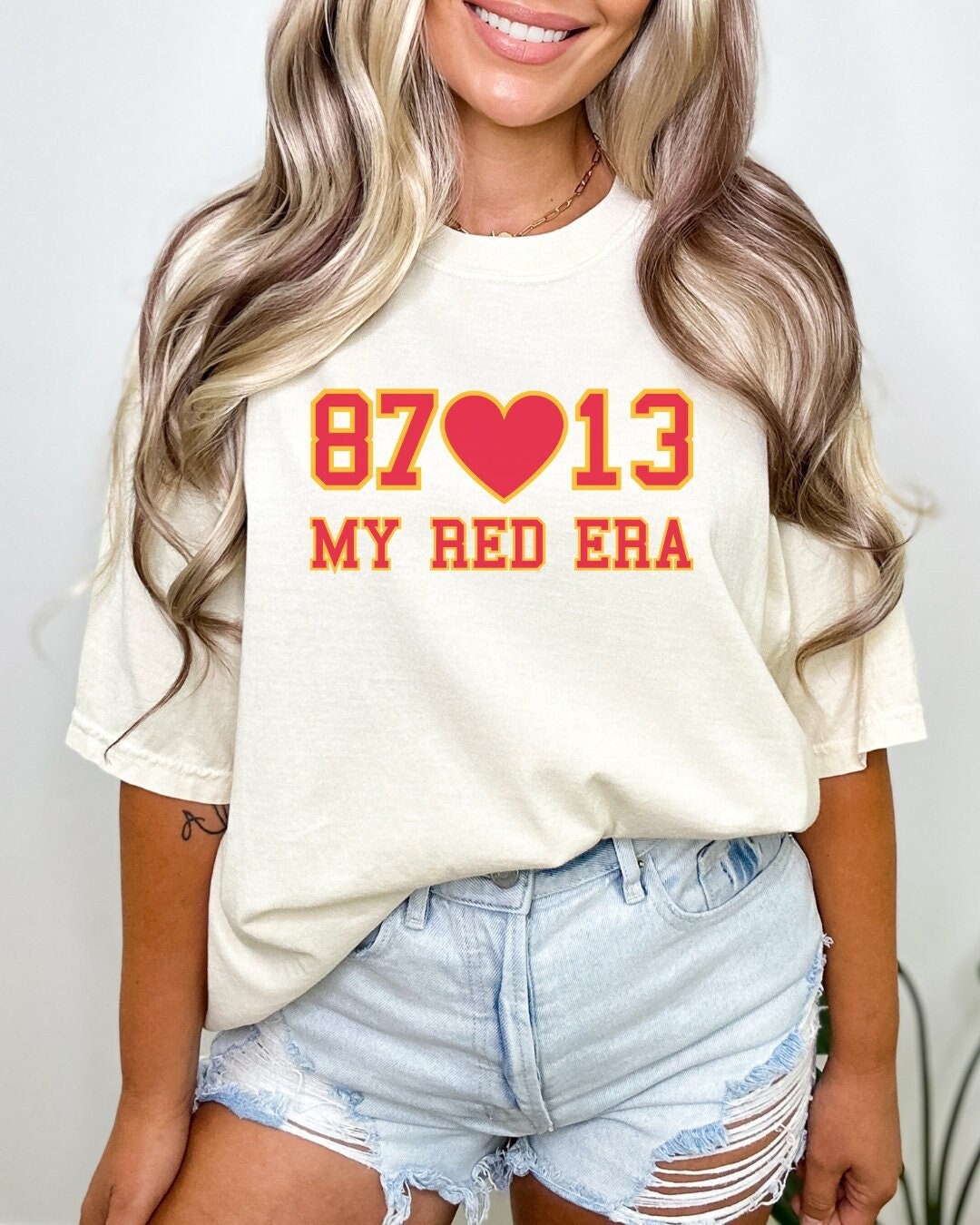 In My Kansas Swiftie Era Travis Kelce Taylor Number 87 Red - Etsy