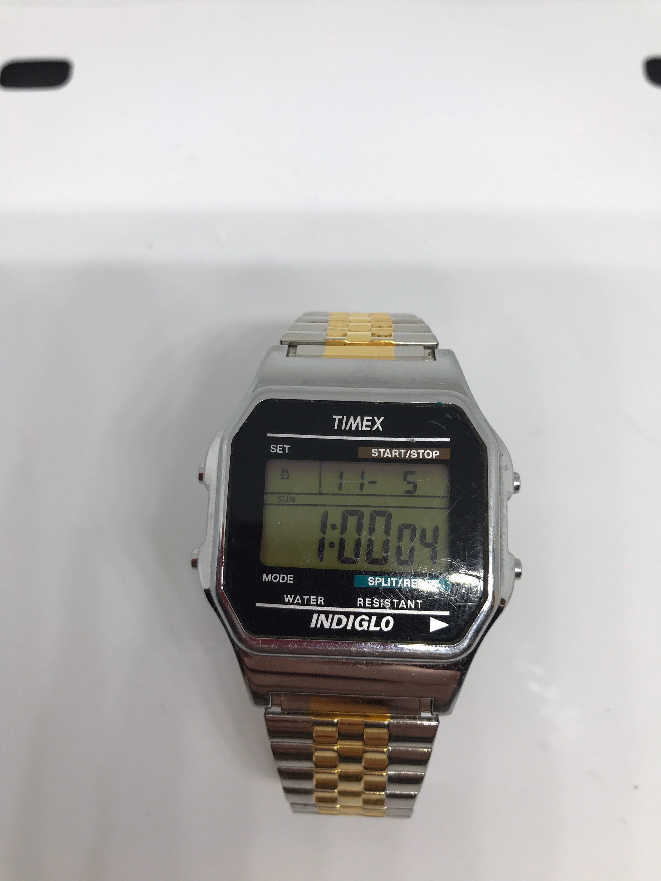 Vintage Two Tone Timex Indiglo Digital Watch - Etsy