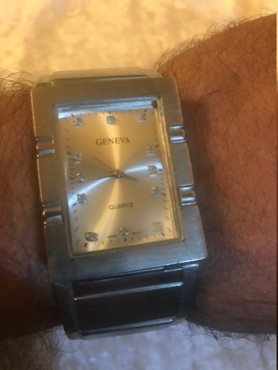 Geneva unisex silver watch - Gem