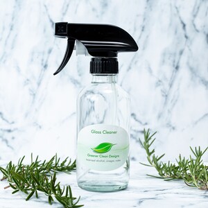 All Natural Glass Cleaner 8 Oz Glass Spray Bottle - Etsy