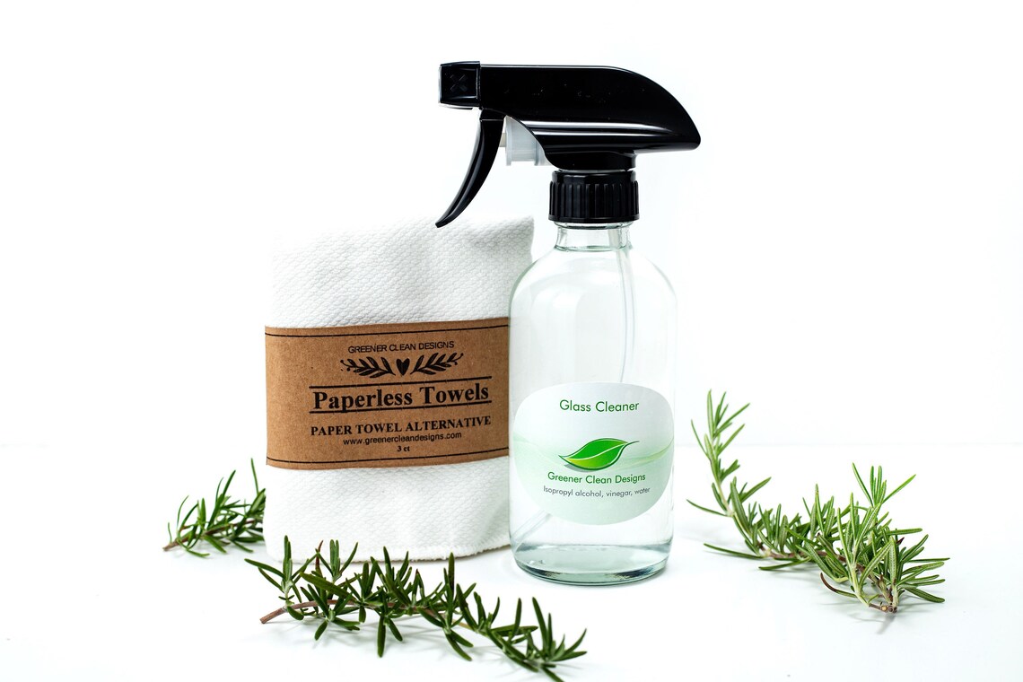 All Natural Glass Cleaner 8 Oz Glass Spray Bottle - Etsy