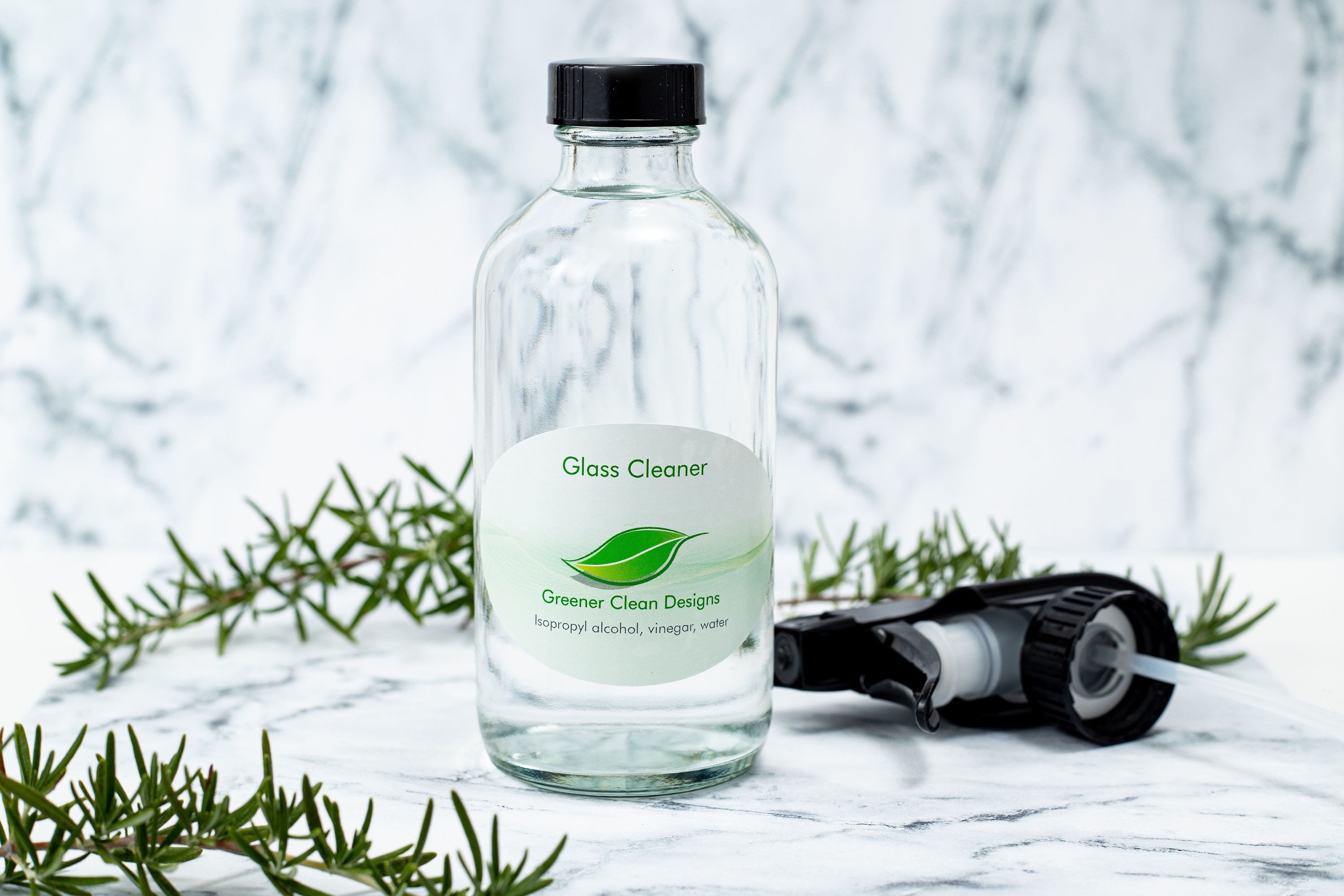 All Natural Glass Cleaner 8 Oz Glass Spray Bottle - Etsy