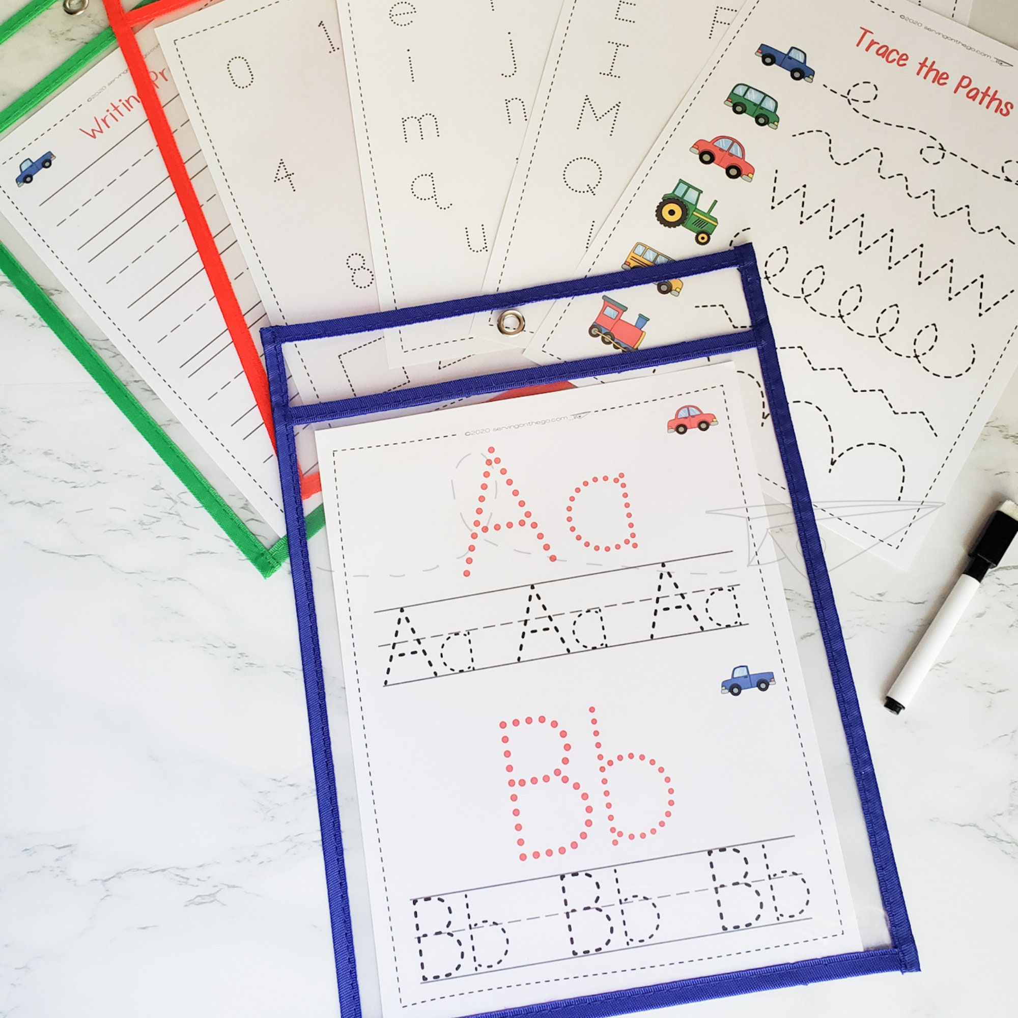 Alphabet Tracing Worksheets Letters Tracing Busy Book - Etsy