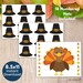 Thanksgiving Pin the Hat on the Turkey Printable Game, Friendsgiving ...