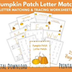 Letter Matching, Alphabet Tracing Worksheets, Handwriting, Preschool ...