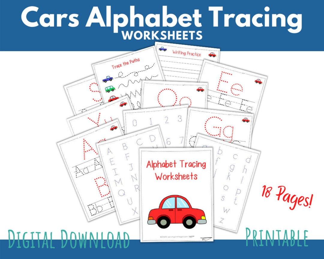 Alphabet Tracing Worksheets, Letters Tracing, Busy Book Printable ...
