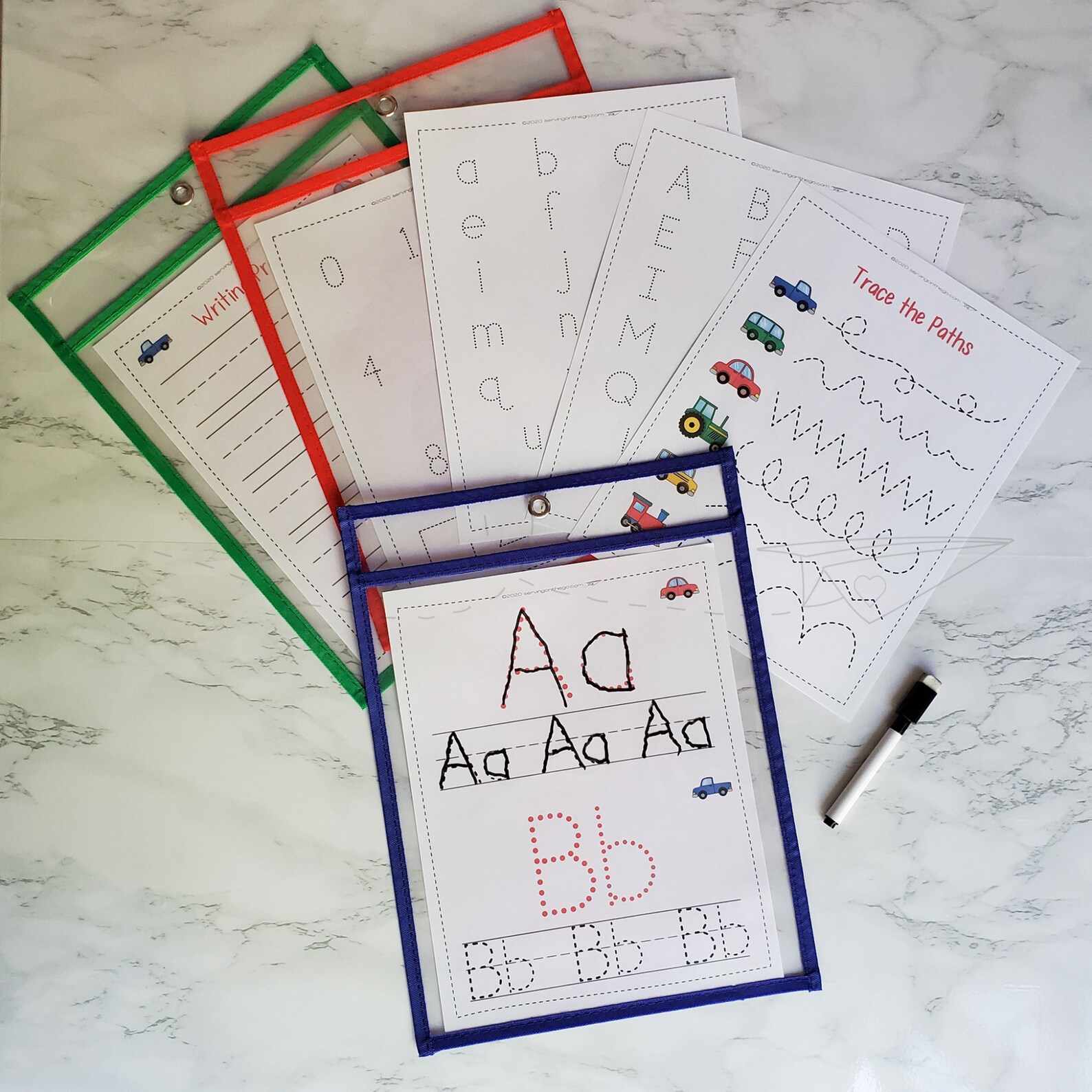 Alphabet Tracing Worksheets Letters Tracing Busy Book - Etsy