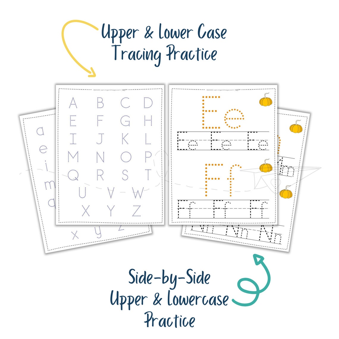 Letter Matching, Alphabet Tracing Worksheets, Handwriting, Preschool ...