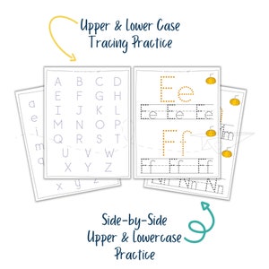 Letter Matching, Alphabet Tracing Worksheets, Handwriting, Preschool ...