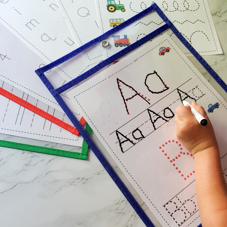 Letter Matching, Alphabet Tracing Worksheets, Handwriting, Preschool ...