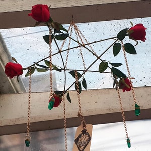 Rose Pentagram Chandelier - Etsy