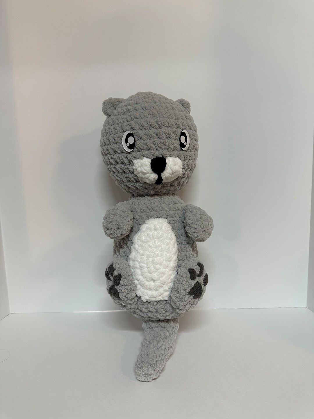 Light Gray Otter With White Belly Ready to Ship - Etsy