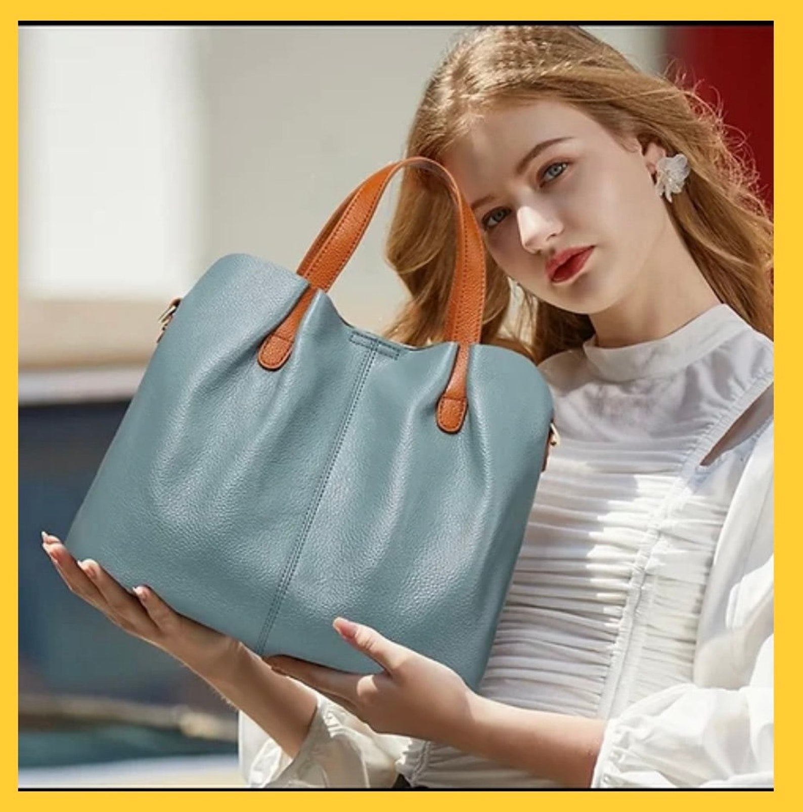 Luxury High Quality Genuine Leather Womens Shoulder Messenger Bag ...