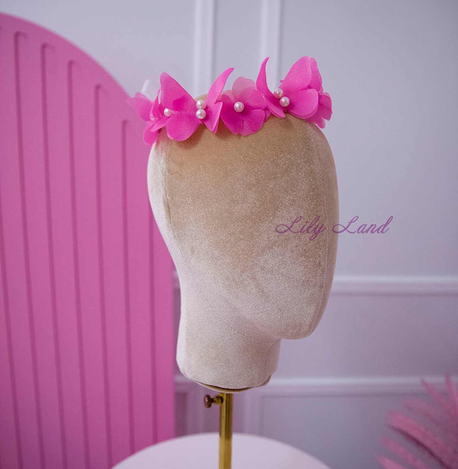 Yellow Butterfly Crown Cute Flower Girl Headband Birthday - Etsy