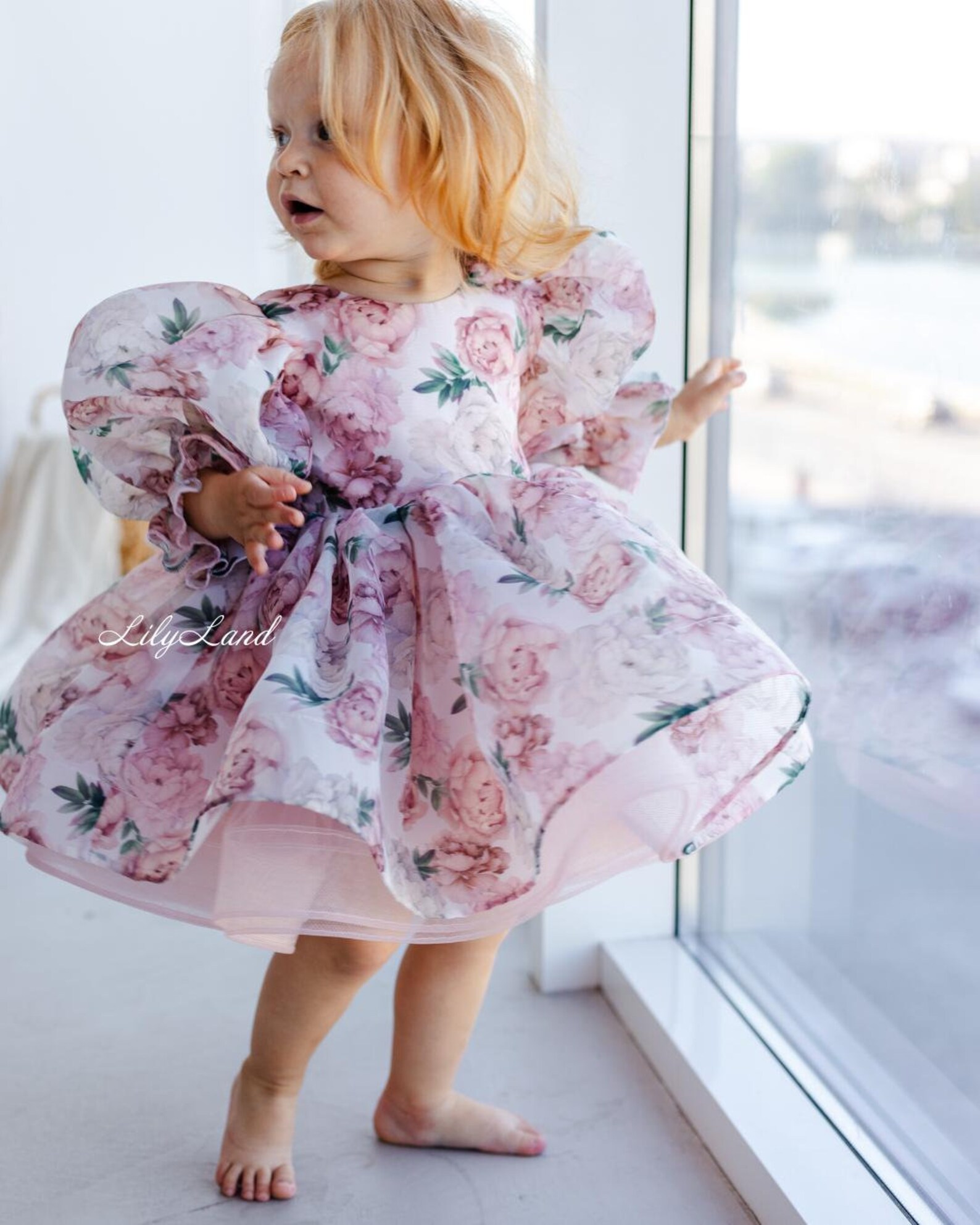 Floral Birthday Party Dress, Prom Ball Special Occasion Gown, Tutu ...