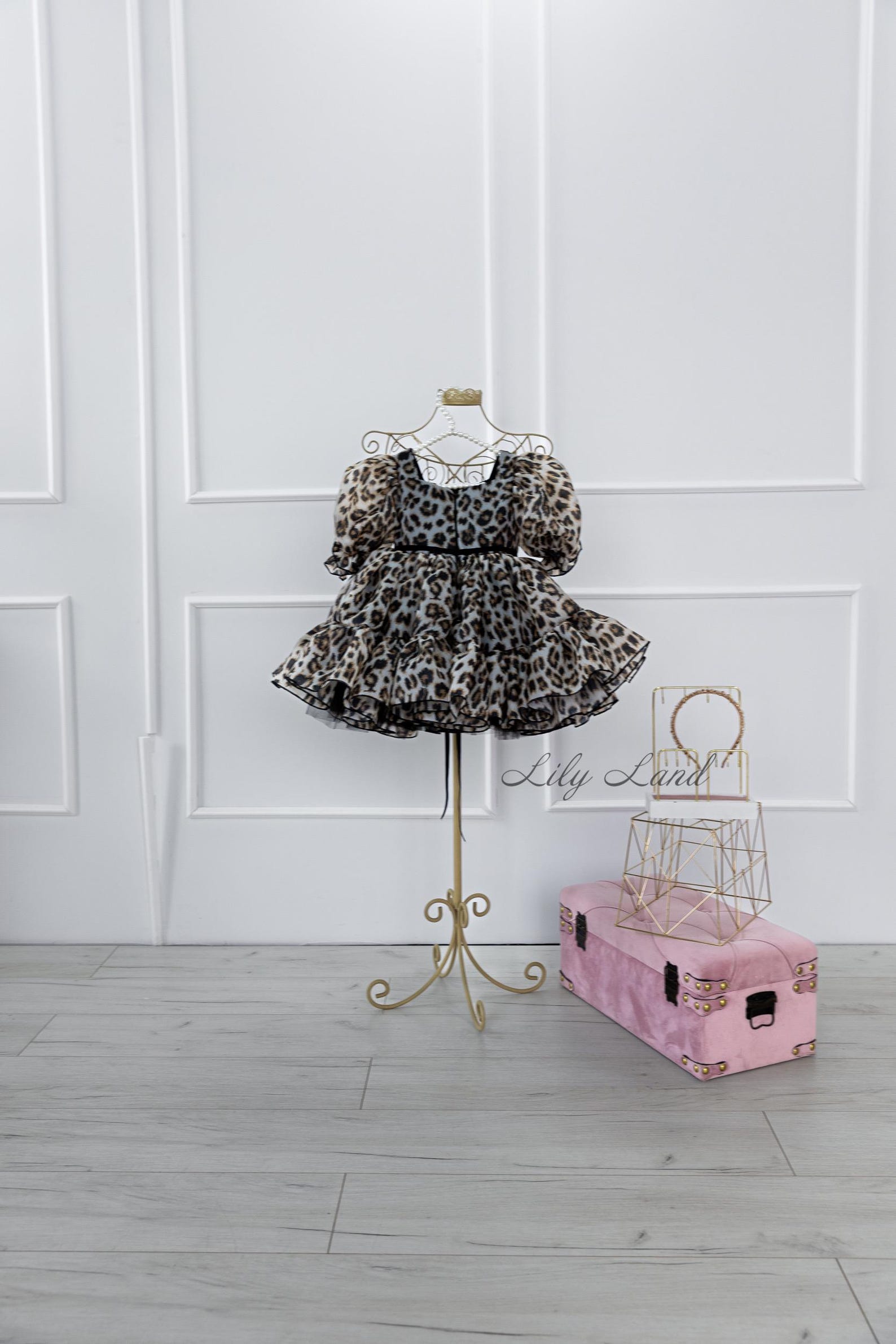 Leopard Animal Print Tutu Puffy Flower Girl Dress, Prom Gown, Smash ...