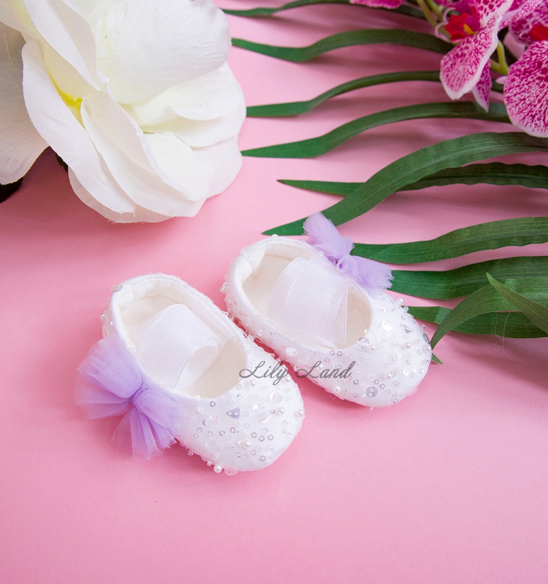 Anti-slip Elegant Infant Baby Girl Booties, Sparkling Fancy Holidays ...