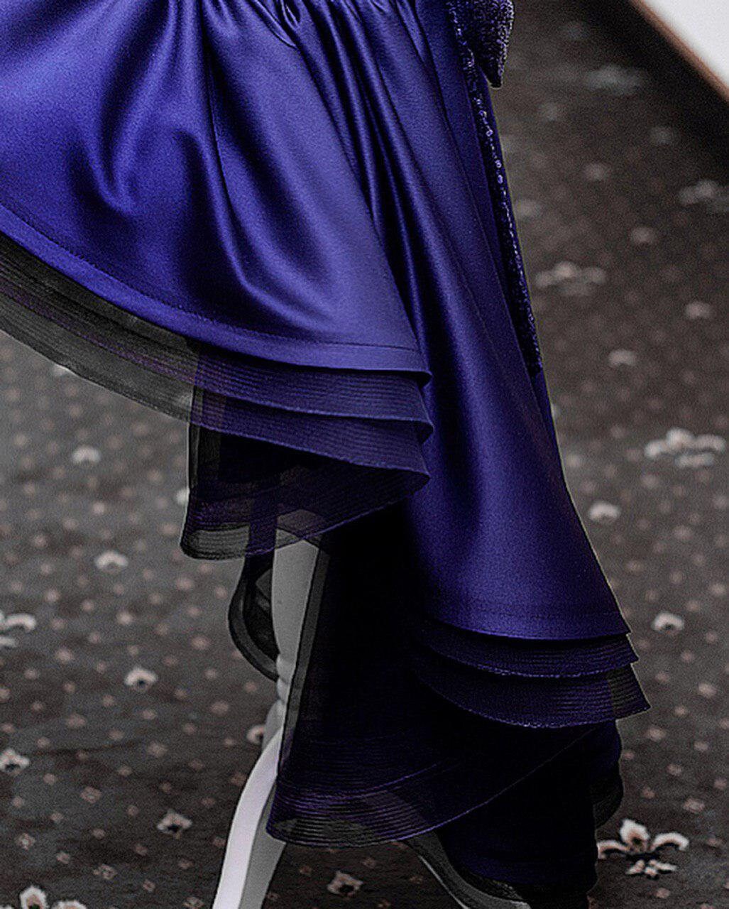 Royal Blue Girl Dress Elegant Bow Knot Girls Dress Ball Gown Etsy