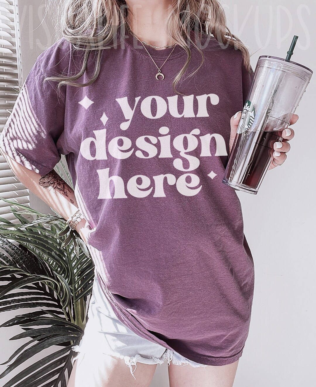 Comfort Colors C1717 | Berry Shirt Mockup | Comfort Color Berry Shirt ...