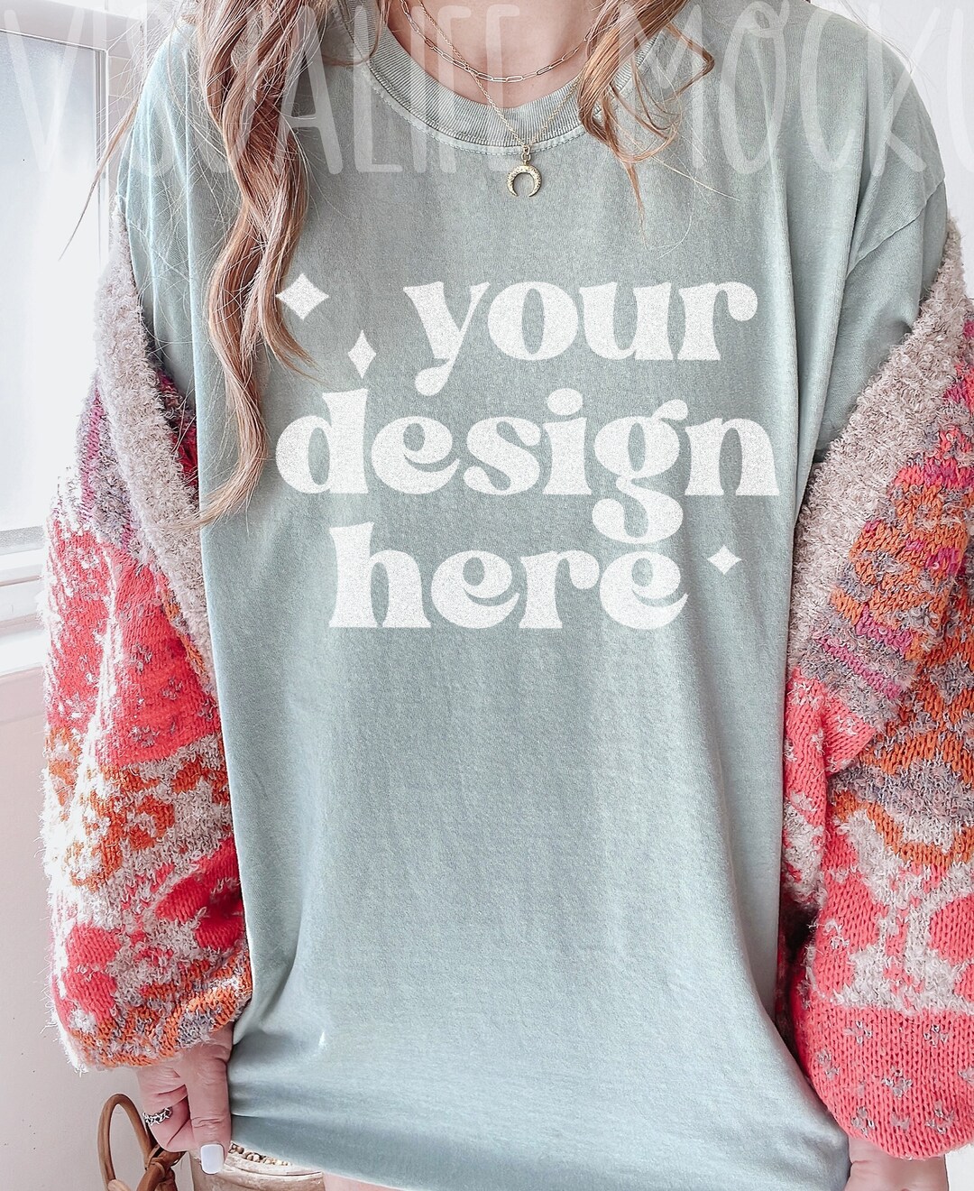 Comfort Colors C1717 | Bay Shirt Mockup | Comfort Color Bay Shirt ...