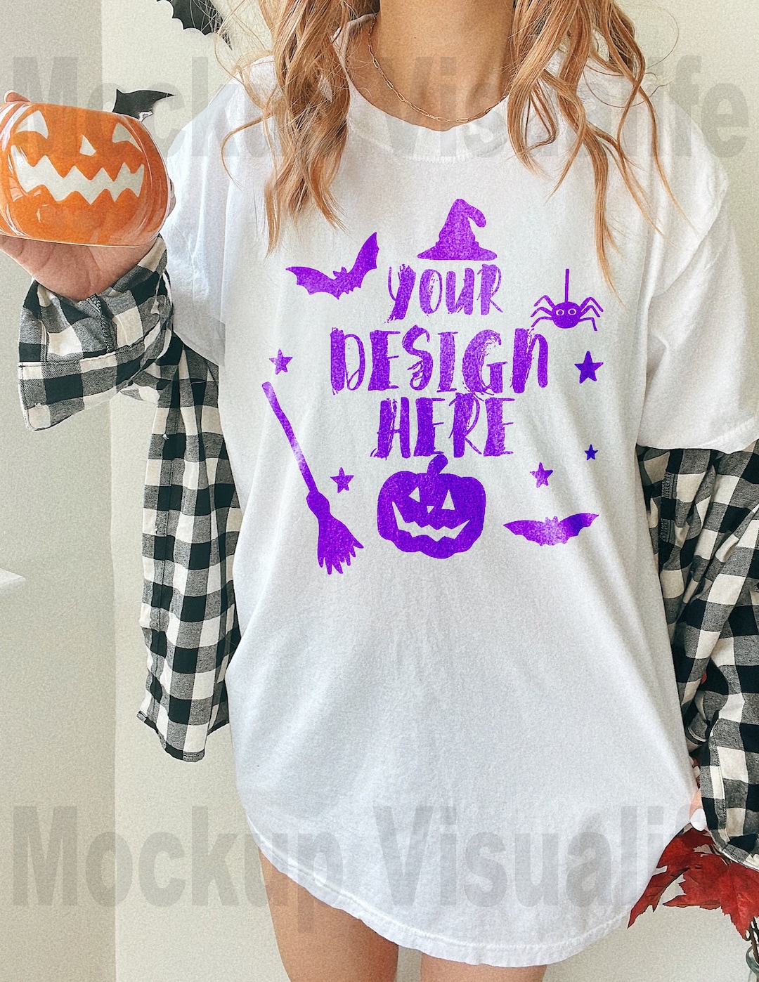 Comfort Colors 1717 White T-shirt Mockup | Comfort Colors T-shirt Mockup | Oversized Shirt ...