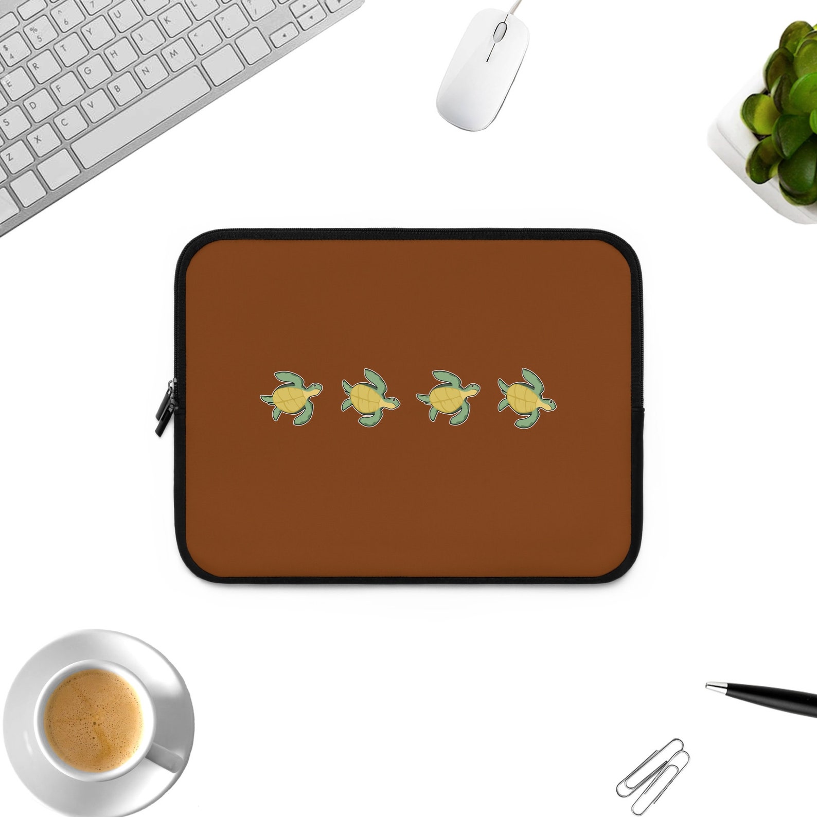 Turtle Laptop iPad Sleeve, Sea Turtle Laptop Sleeve, Cute Turtle Laptop ...