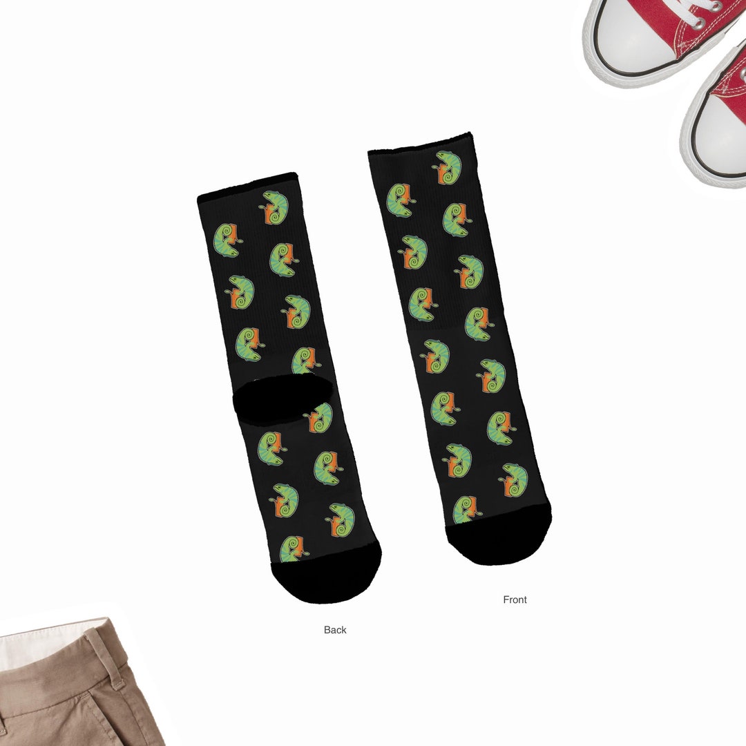 Lizard Socks, Reptile Lover Socks, Lizard Friend Socks, Lizard Cute ...