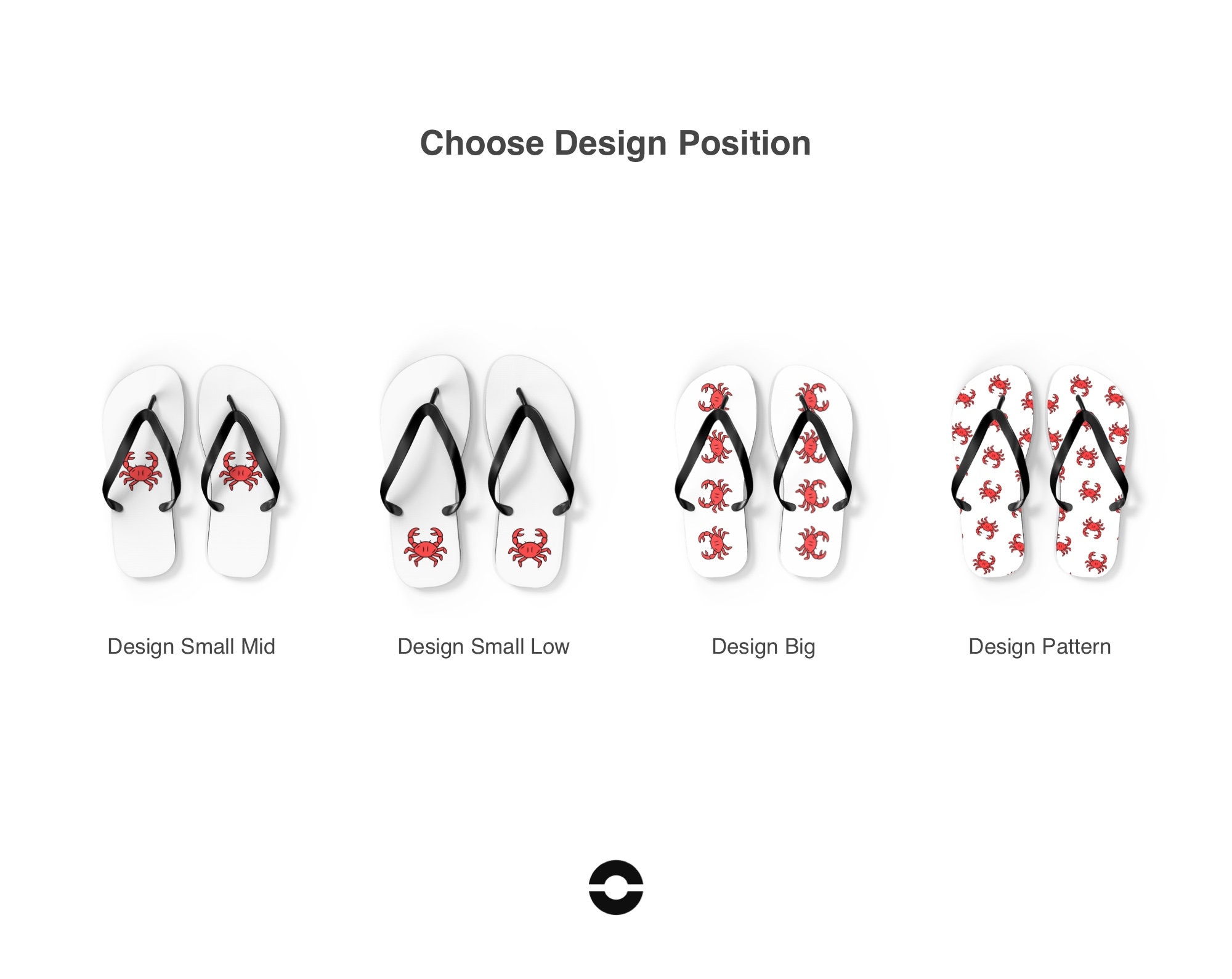Crab Flip-flops, Red Crab Flip Flops, Crab Sandals, Cute Crab Gift, Red ...