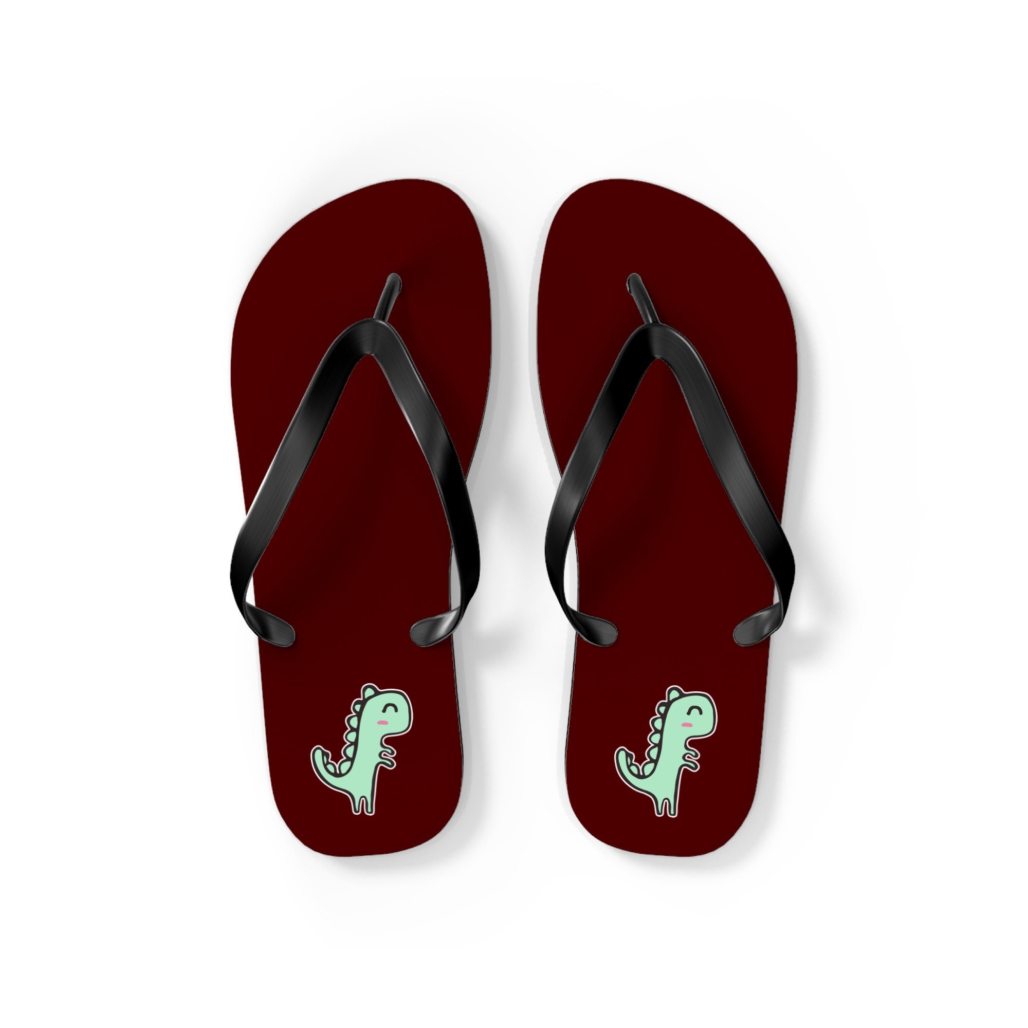 Dinosaur Flip-flops T-rex Dinosaur Flip Flops Dinosaur - Etsy