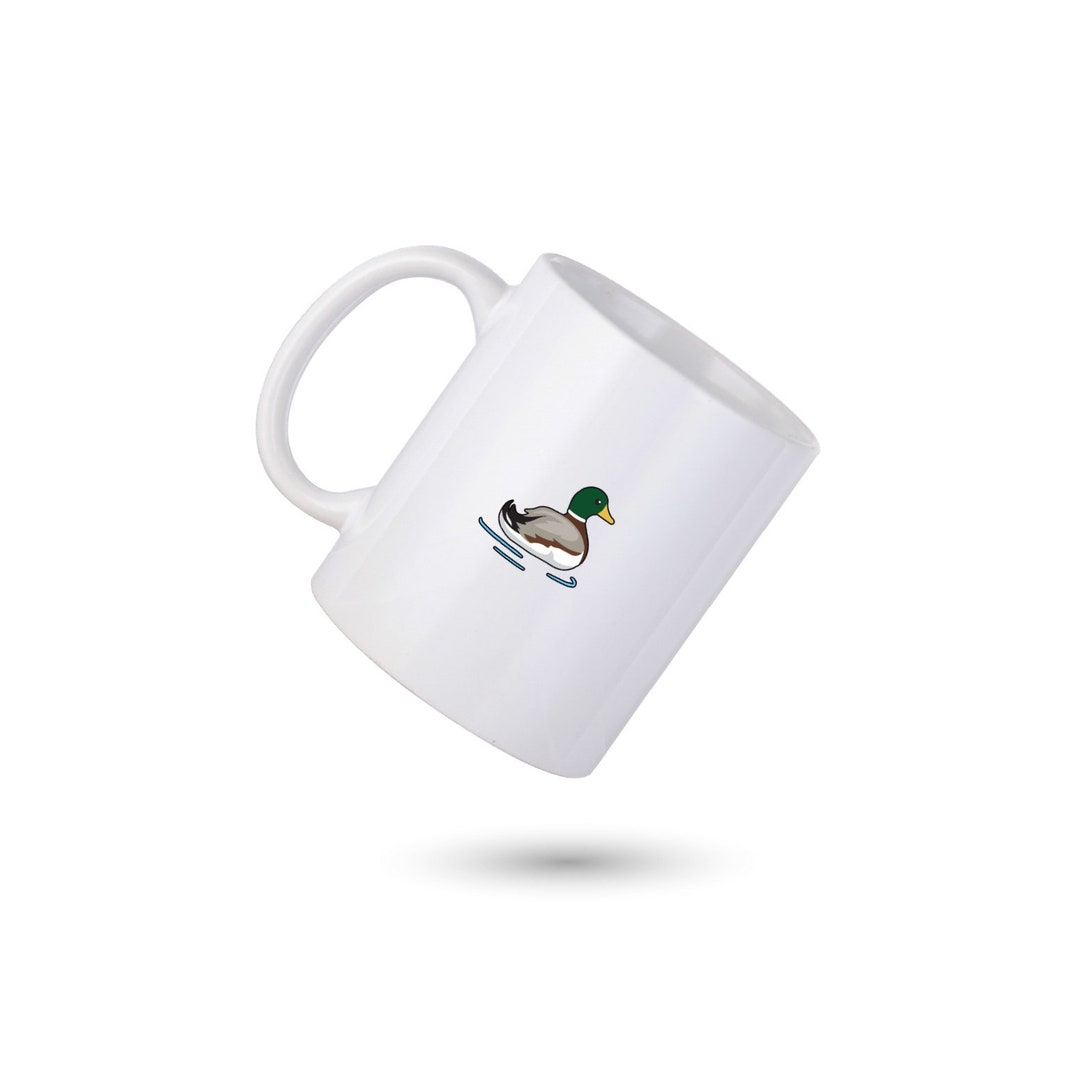 Duck Mallard Coffee Mug, Cute Duck Mug, Ducks Custom Coffee Cup, Cute ...