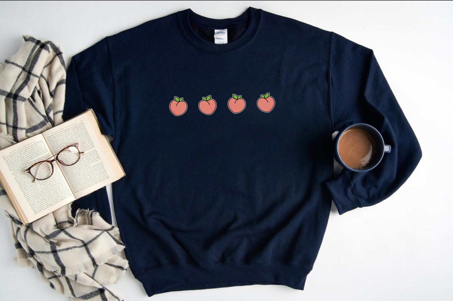 Peach Sweatshirt, Peach Cute Sweater, Peach Cute Sweatshirts, Peach ...