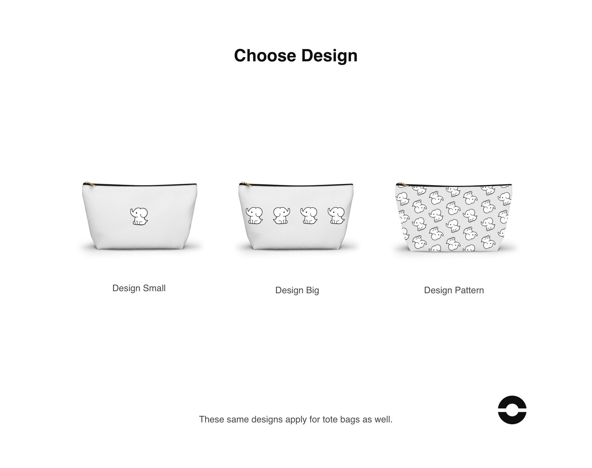 Elephant Tote Bag Pouch, Elephant Summer Bag, Elephant Lover Tote Bag ...