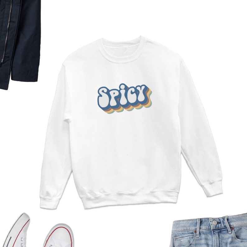 Spicy Hot Sweatshirt, Spicy Vintage Sweater, Spicy Crewneck, Gift for ...