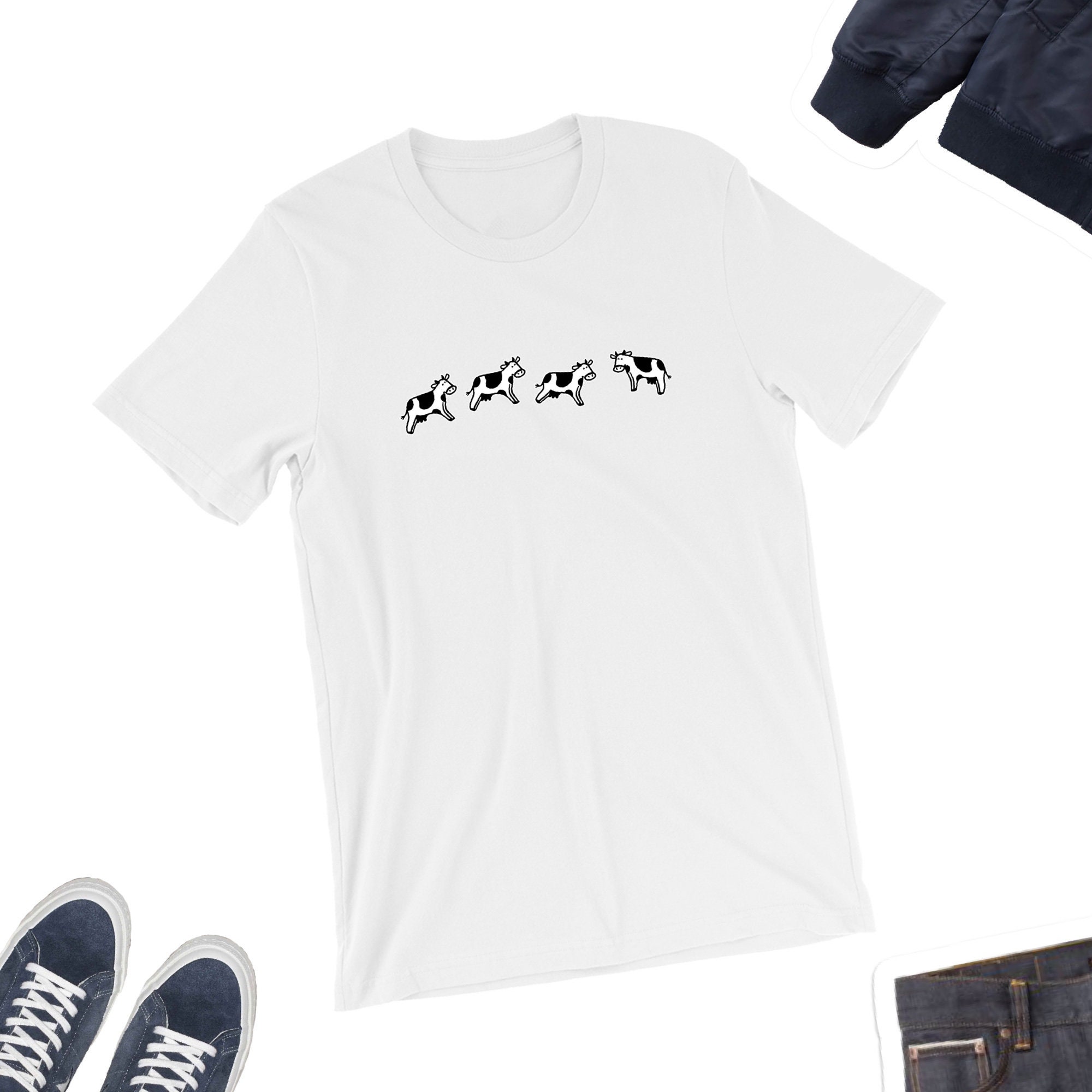 Cow Moo Shirt, Cows Lover Shirt, Animal Cow Gift Tee, Cow Vegetarian ...